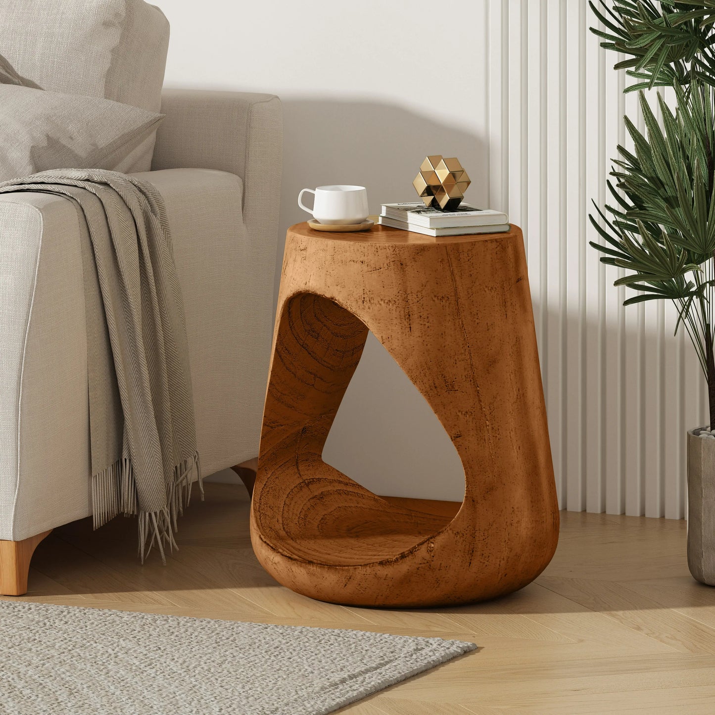 Bat Cave Coffee Table Hollow Core Side Table in Multiple Colors – Allcurved